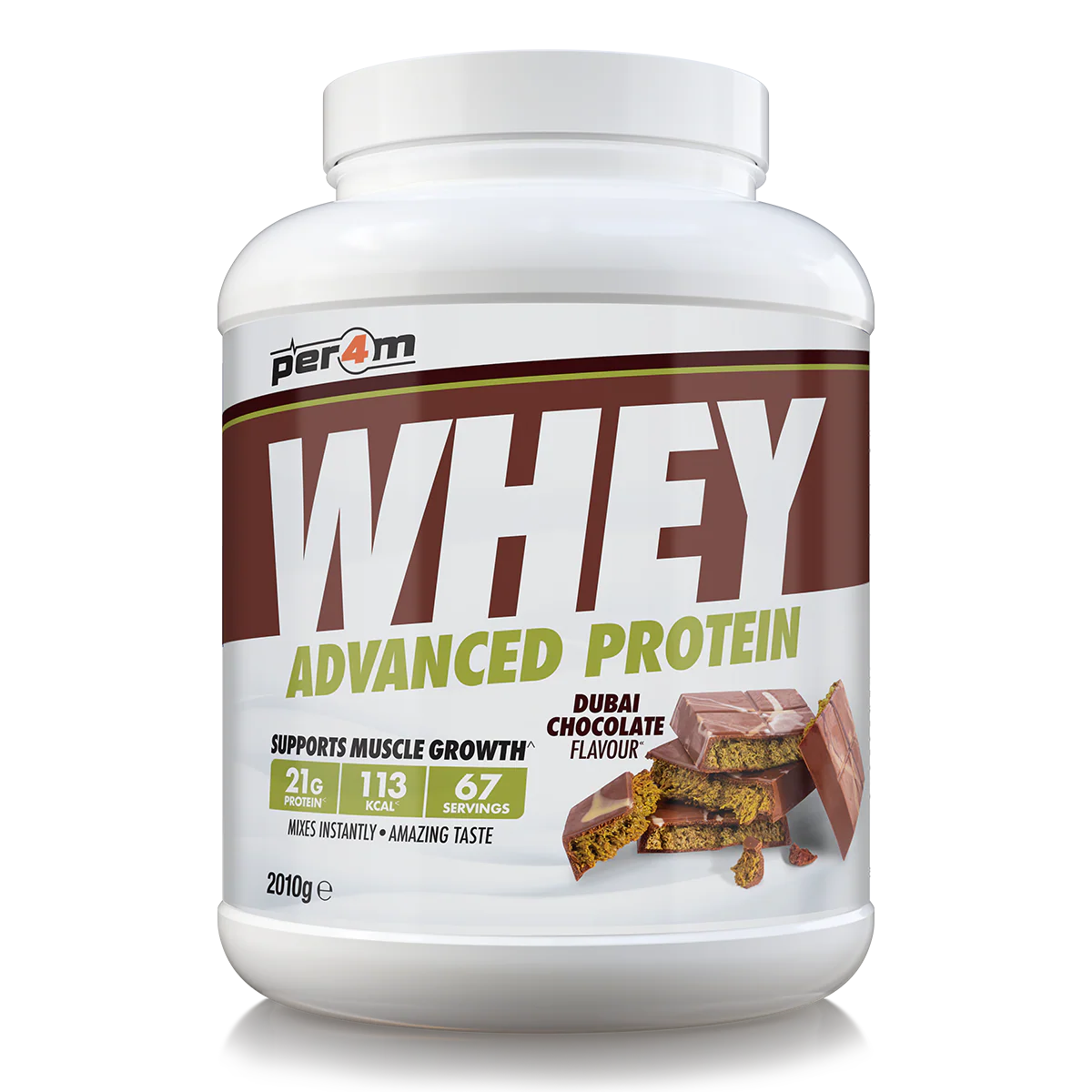Per4m Dubai Chocolate Whey Protein Powder – Evolution Fitness